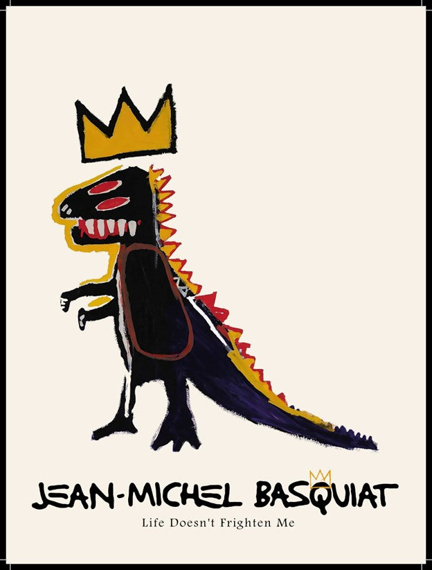 Basquiat - Dinosaur with Crown – The College Poster Sale Company
