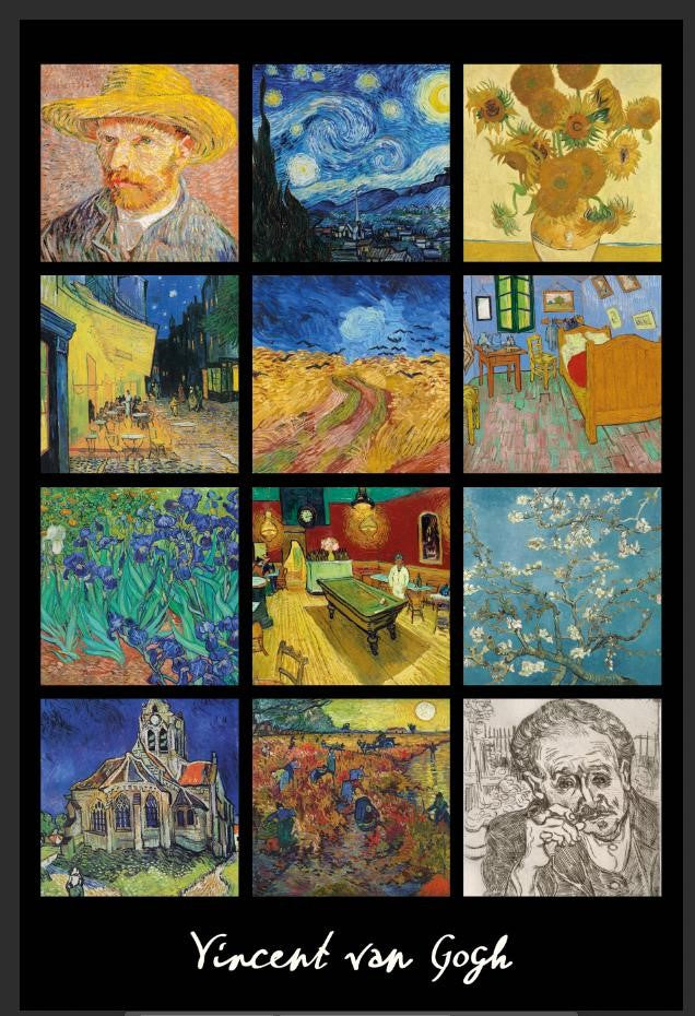 VAN GOGH - GRID – The College Poster Sale Company