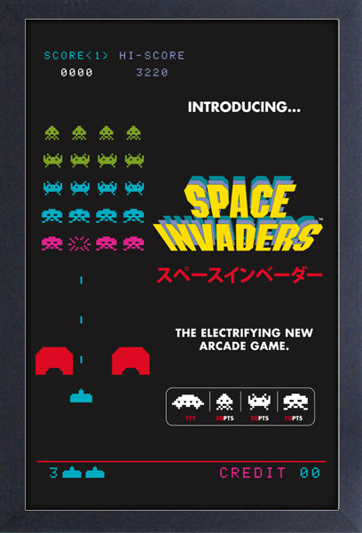 Space Invaders Introducing Framed Gelcoat – The College Poster Sale Company